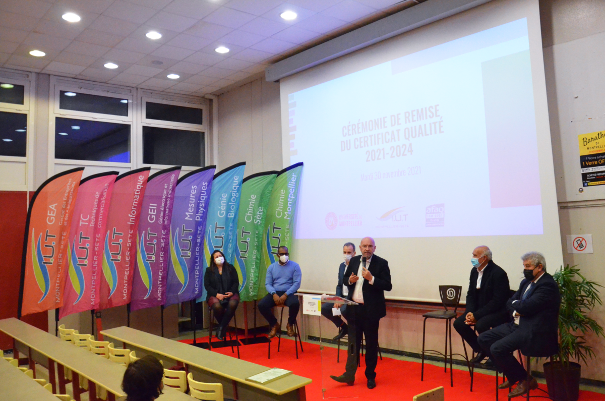 L'IUT certifié ISO 9001 à nouveau ! - IUT Montpellier - Sète
